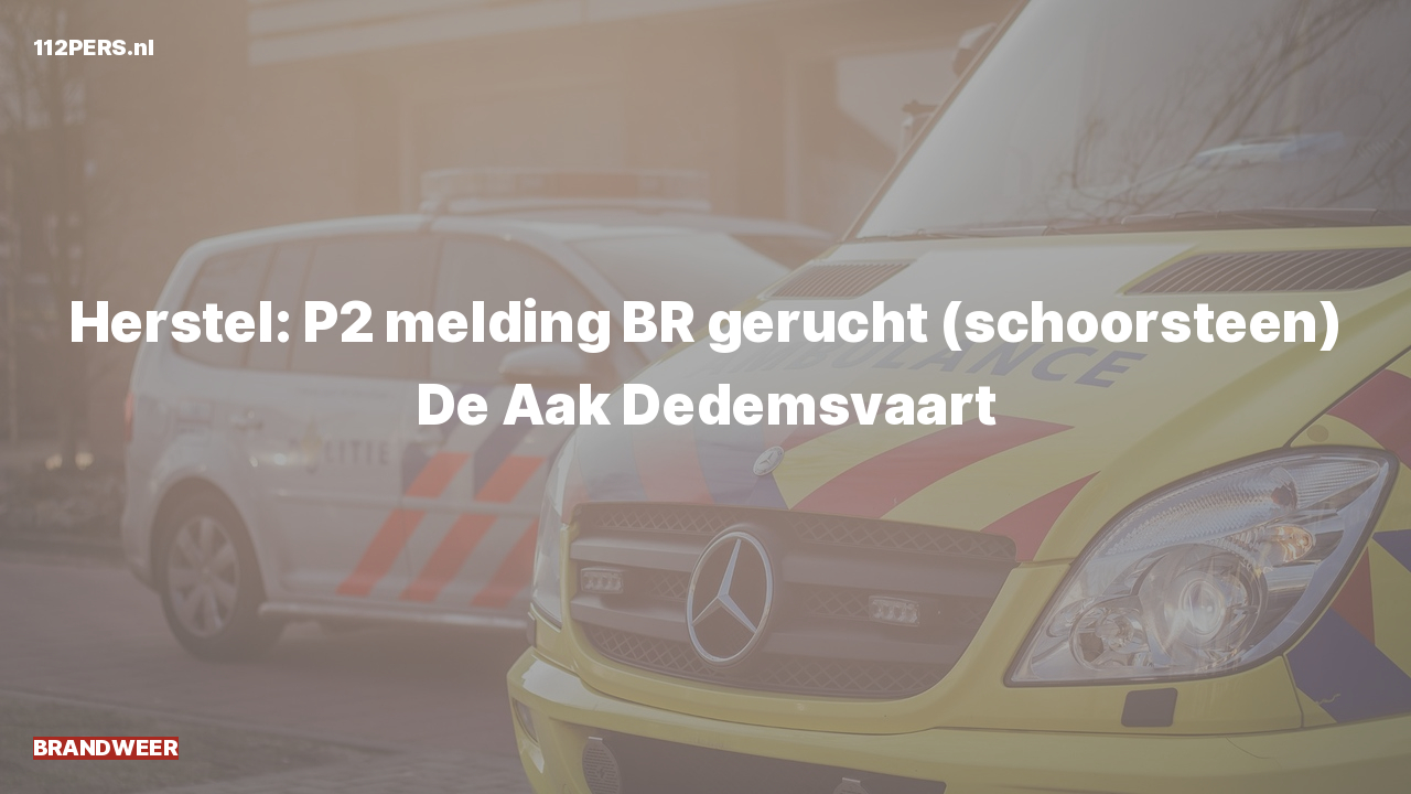Brandweer naar De Aak in Dedemsvaart - 112PERS.nl
