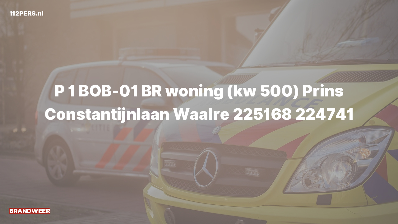 Brandweer met spoed naar Prins Constantijnlaan in Waalre - 112PERS.nl