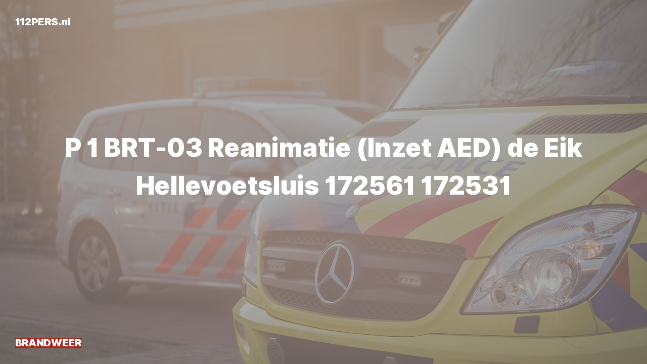 Brandweer met spoed naar de Eik in Hellevoetsluis - 112PERS.nl