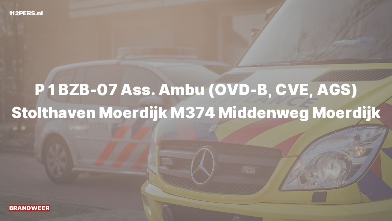Brandweer met spoed naar Middenweg in Moerdijk - 112PERS.nl