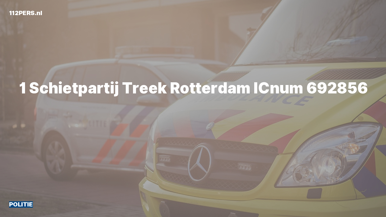 Politie naar Treek in Rotterdam - 112PERS.nl